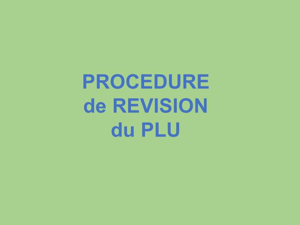 Procédure de révision du PLU - Le Gua